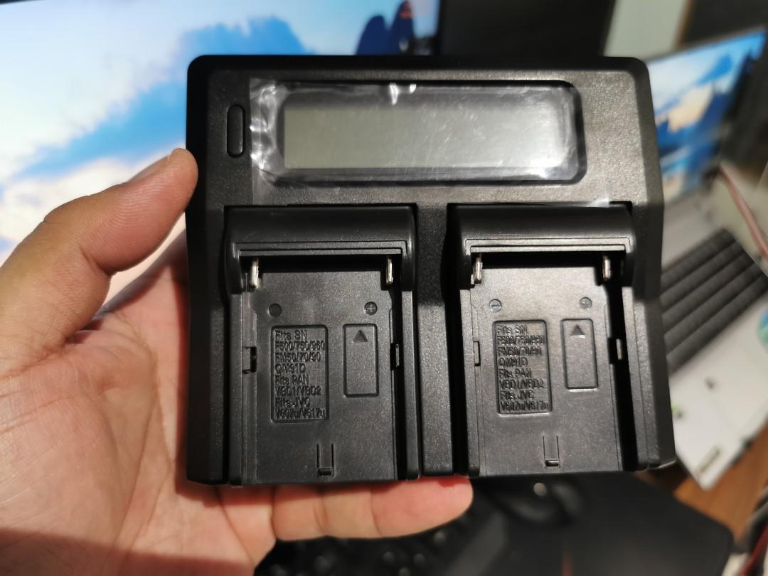 Sony NPF Dual Battery Charger, Photography, Video Cameras on Carousell