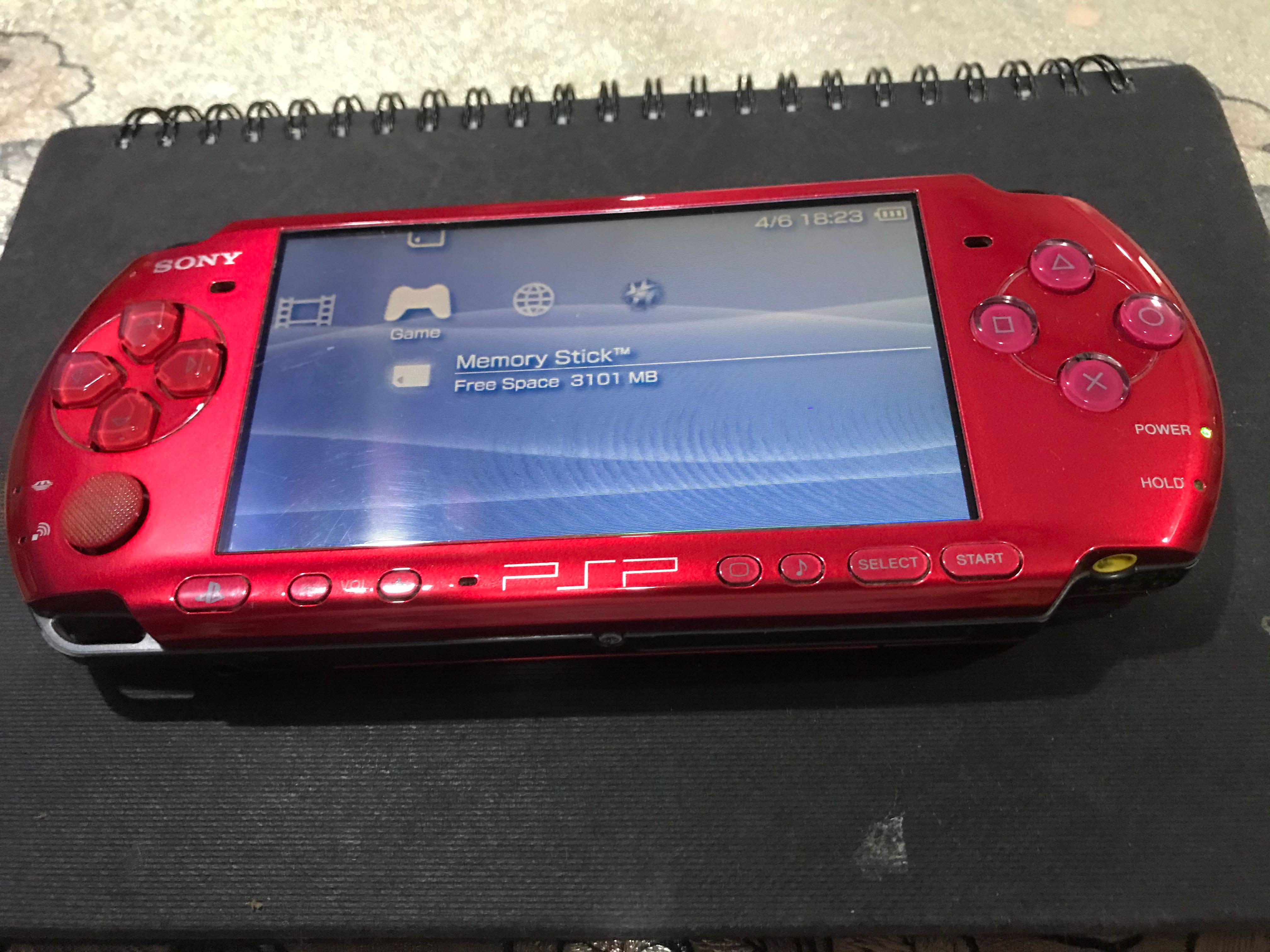 Sony PSP 3000 (Red), Video Gaming, Video Game Consoles, PlayStation on ...