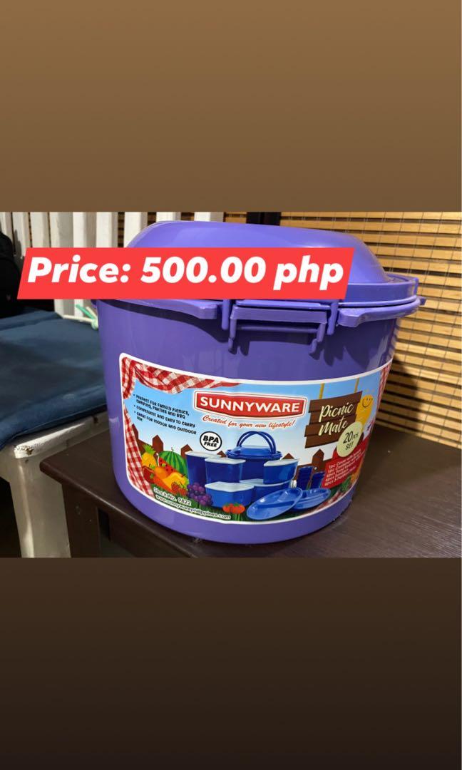 Sunnyware Picnic Container 20 pcs., Furniture & Home Living ...