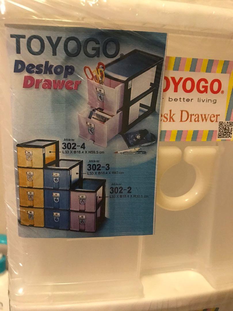 Toyogo 3 Tier Deskop Drawer(White), Furniture & Home Living, Furniture ...