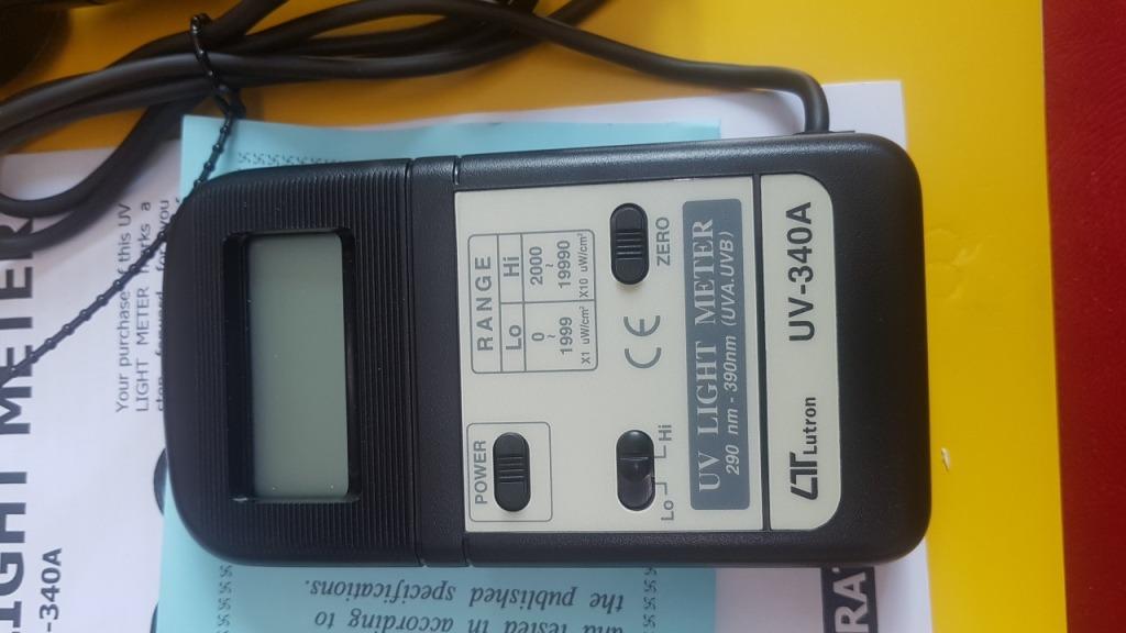 UV Light Meter, UVA Light Meter, UVB Light Meter, Lutron, UV-340A, Commercial & Industrial ...
