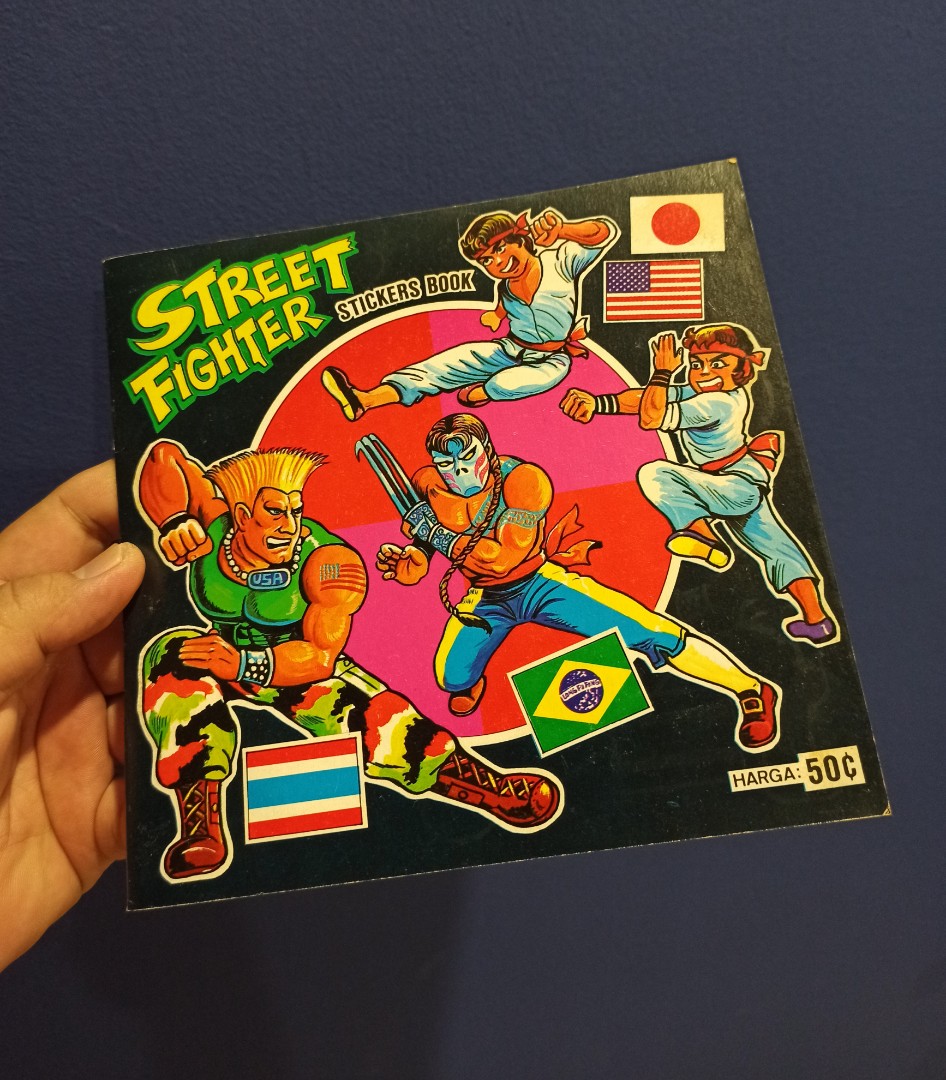 Vintage Street Fighter Stickers Book, Hobbies & Toys, Collectibles ...