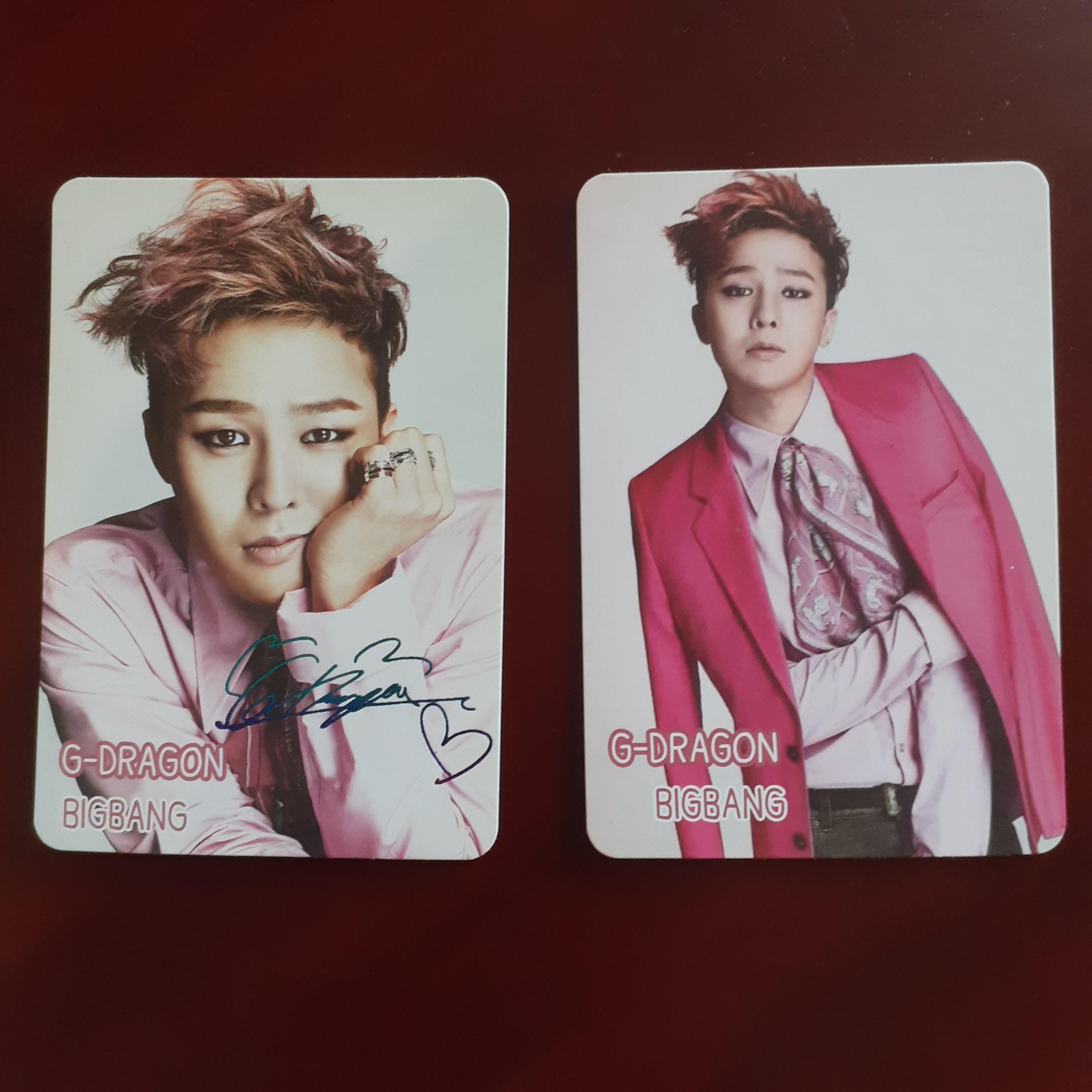 Yescard BigBang GD G-dragon TOP set, 興趣及遊戲, 收藏品及紀念品, 韓流 - Carousell