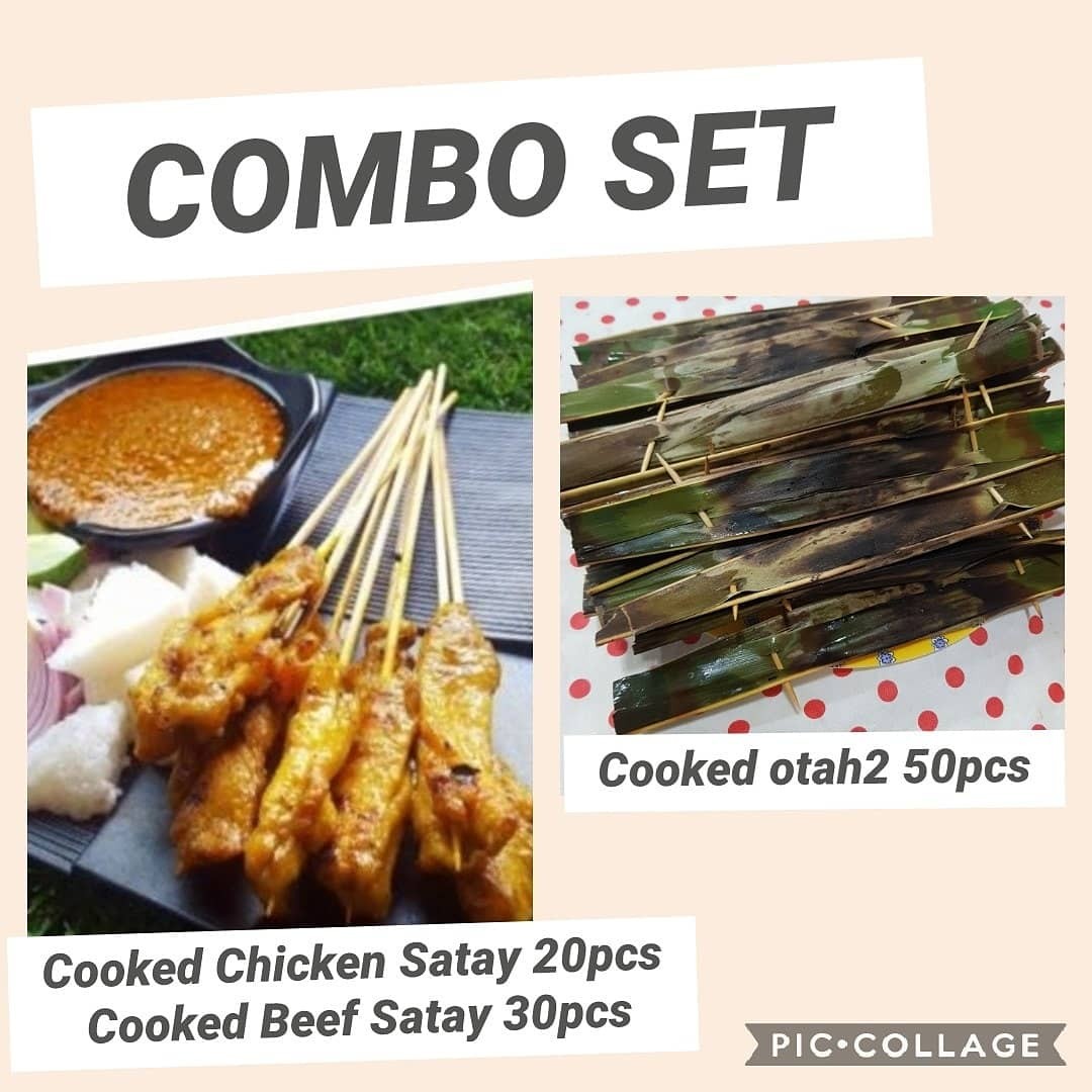 100% Halal Combo Satay & Otah2, Food & Drinks, Local Eats on Carousell