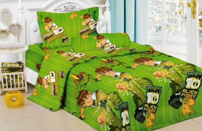 1set$23 Ben 10 Super single bedsheet set, Babies & Kids, Babies & Kids ...