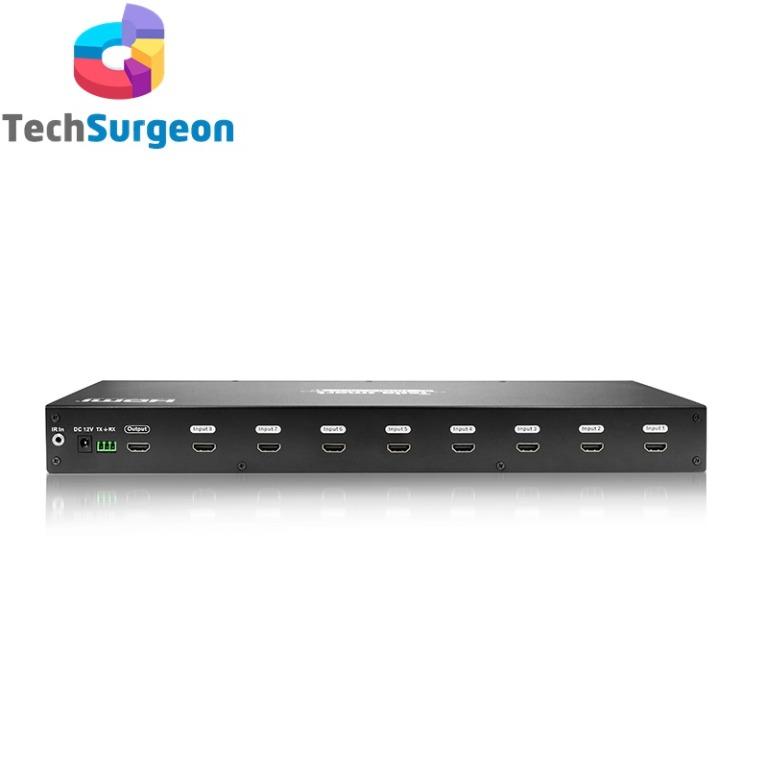 8 input to 1 output - 4K HDMI Switch (3840 x 2160 @ 30Hz) With EDID ...