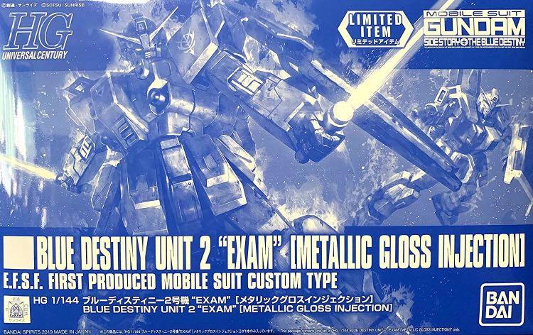 高達 Bandai HGUC 1/144 Blue Destiny Unit 3"EXAM [Metallic Gloss Injection ...