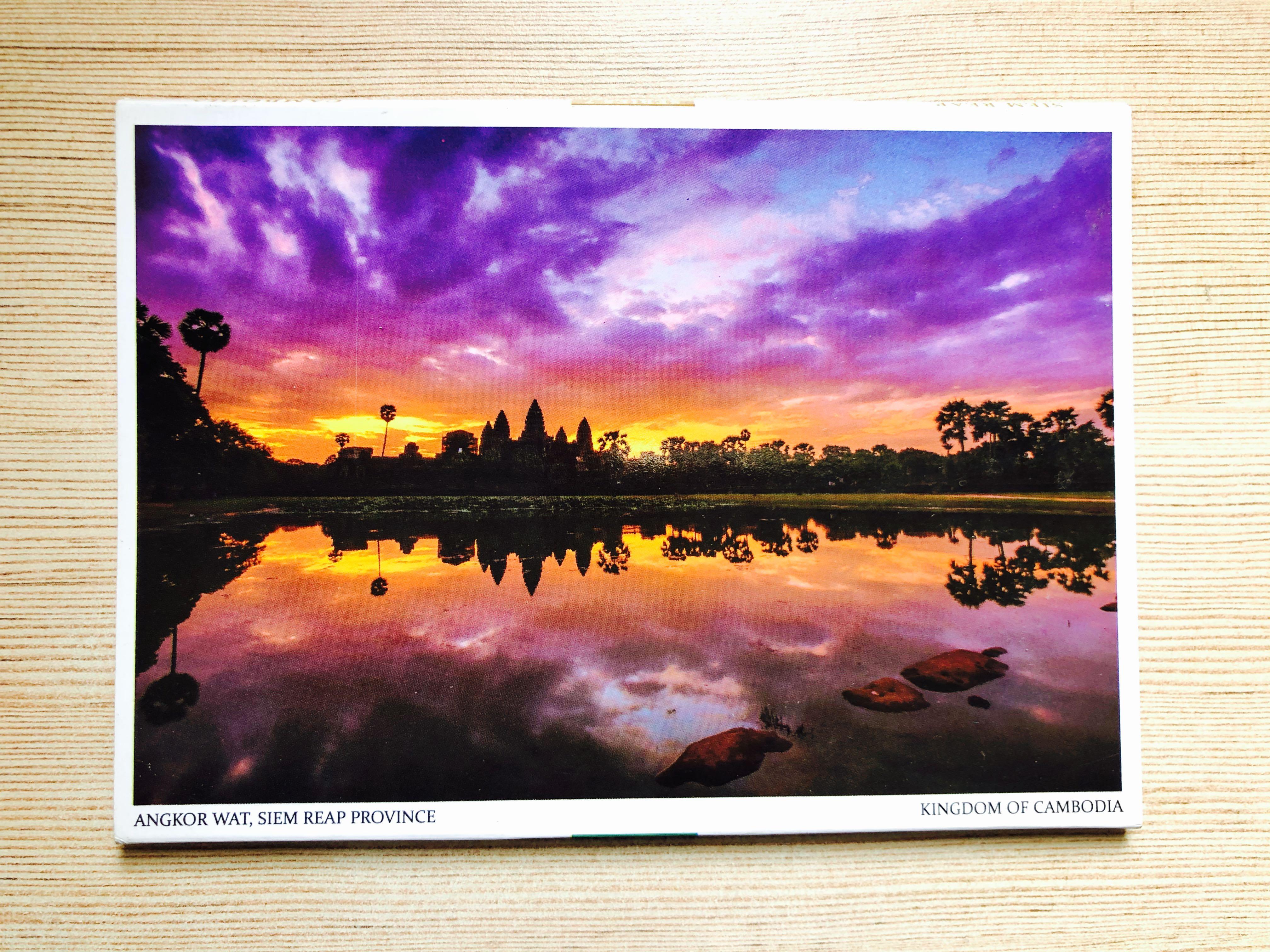 Angkor Wat Unique Post Cards - 7 pcs, Hobbies & Toys, Stationery ...