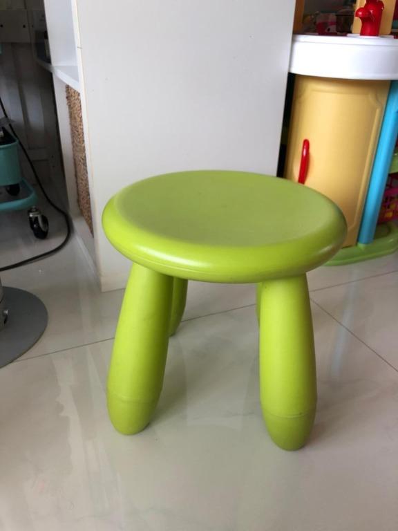 Childrens Ikea Mammut Stool in Green, Babies & Kids, Baby Nursery ...