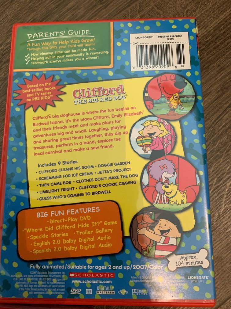Clifford the Big Red Dog DVDs, 興趣及遊戲, 收藏品及紀念品, 明星周邊 - Carousell
