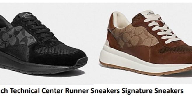 Coach Technical Center Runner Sneakers Signature Sneakers, Men's ...