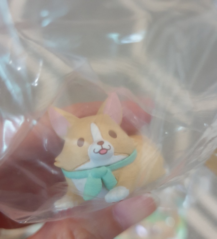 Corgi with a Loaf of Bread Gachapon Doggie Figurine, Hobbies & Toys ...