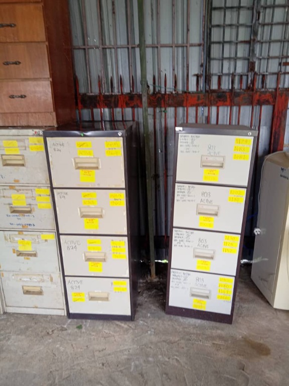 FILE CABINET BESI, Furniture & Home Living, Furniture, Shelves ...