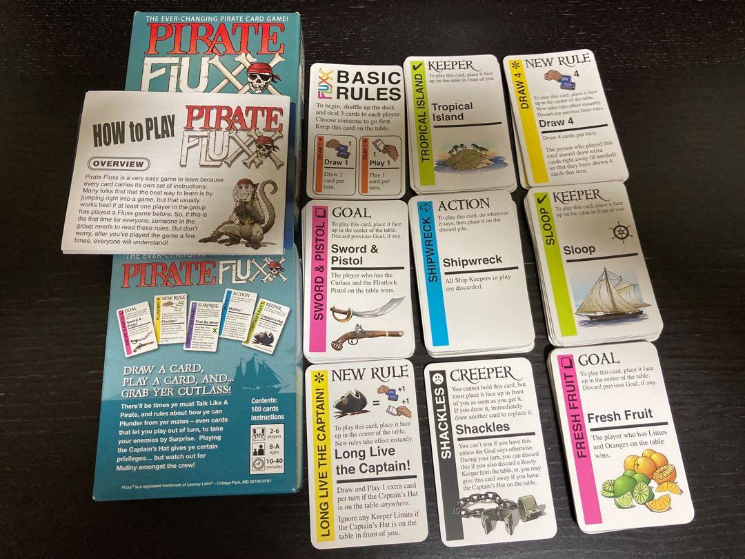 Jumanji Fluxx + Pirate Fluxx + Star Fluxx, Toys & Games, Board Games & Cards on Carousell
