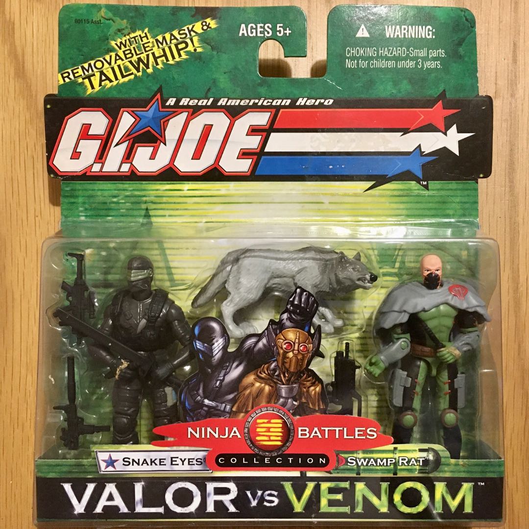 GI Joe Valor vs Venom SNAKE EYES / SWAMP RAT 3.75, 興趣及遊戲, 玩具 & 遊戲類 ...