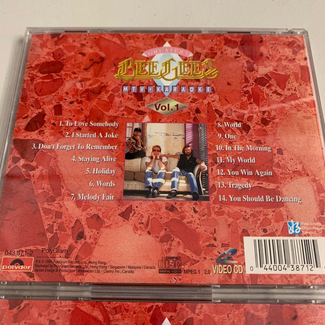 Greatest Hits Bee Gees MTV Karaoke 2 VCD, Hobbies & Toys, Music & Media ...