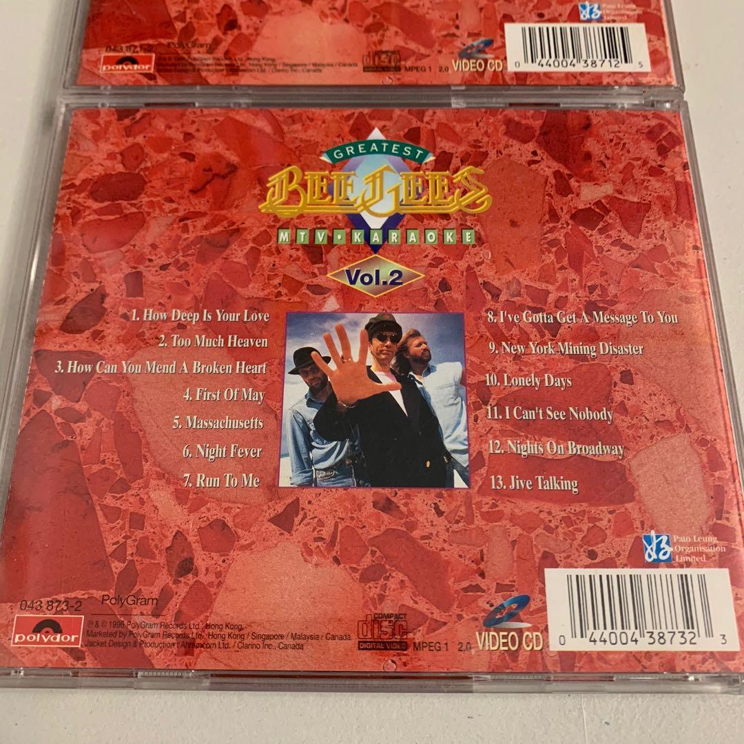 Greatest Hits Bee Gees MTV Karaoke 2 VCD, Hobbies & Toys, Music & Media ...