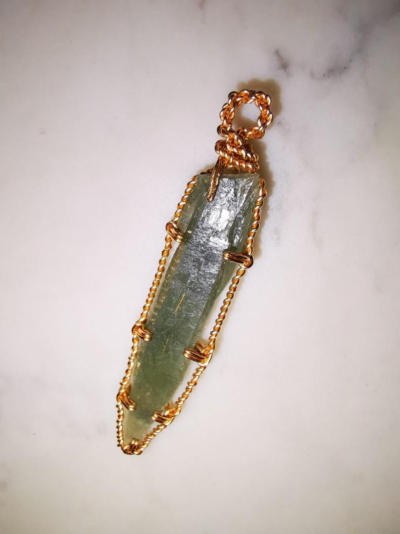 Greek Serifos / Seriphos Green Quartz Crystal w Hematite Rosette ...