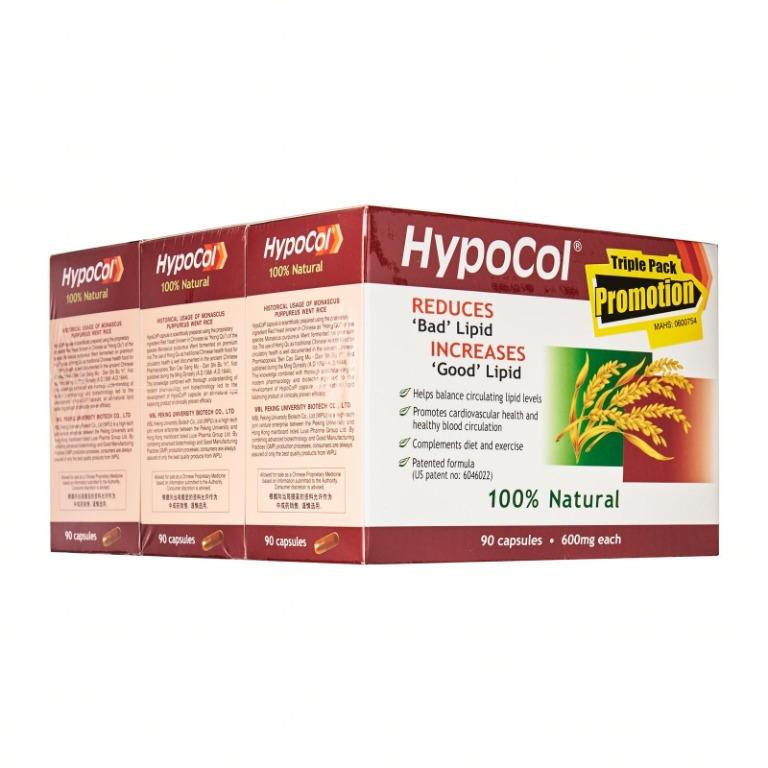 Hypocol Trio Pack, Health & Nutrition, Health Supplements, Health Food ...