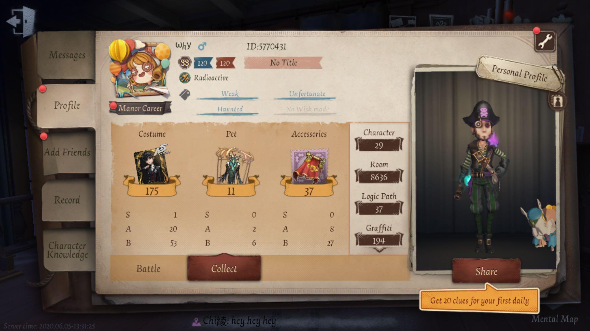 Identity v, Video Gaming, Gaming Accessories, Game Gift Cards ...