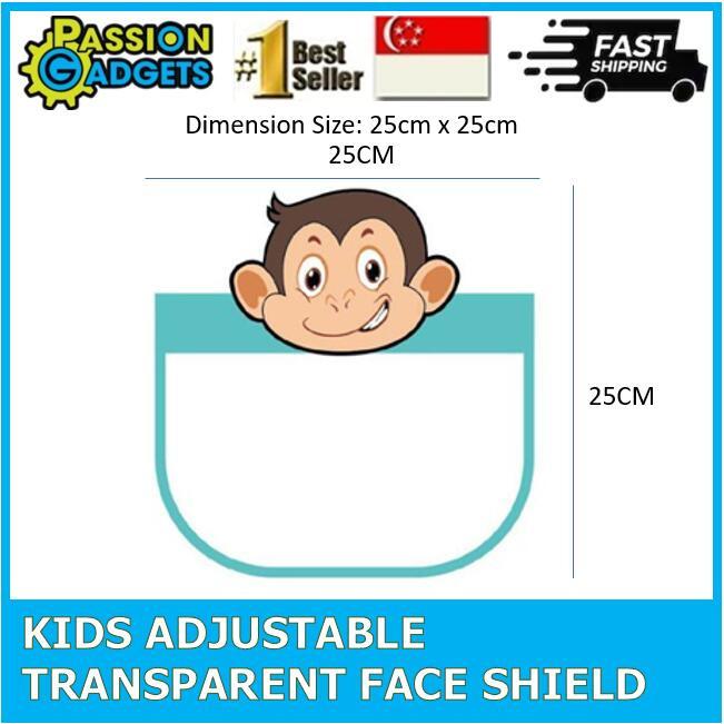 Kids Face Shield Design 25cm x 25cm 50 Cents Penguin / Panda / Monkey ...