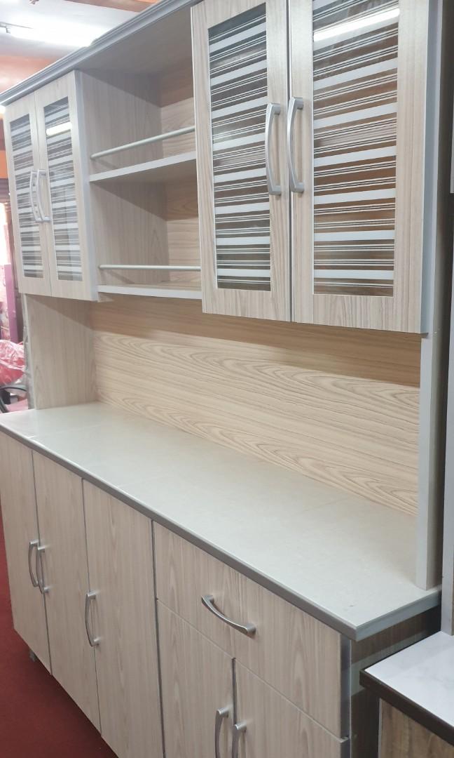 Kitchen Cabinet 6 kaki, Furniture & Home Living, Furniture, Shelves ...