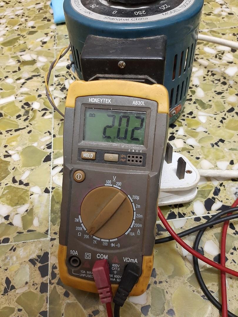 Matsunaga Slide Regulator (Variable Transformer/Resistor) + Multi-meter ...