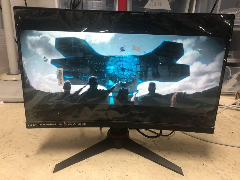 MSI 24吋 24inch MAG241C 1920*1080 144hz 曲面 電腦顯示屏 $1700, 電腦＆科技, 電腦周邊及配件 ...