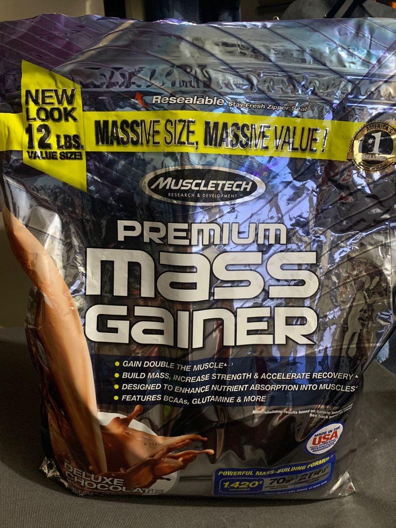 Muscletech Premium Mass Gainer 12lbs, Health & Nutrition, Health ...