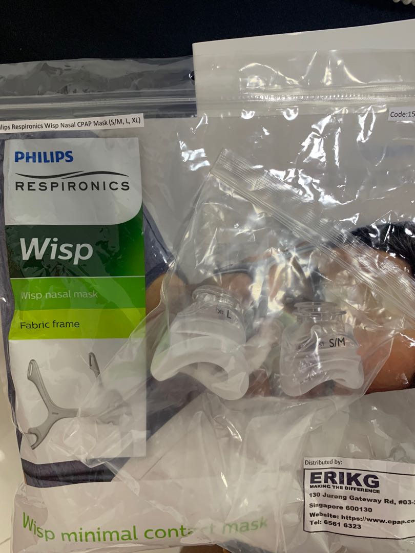 Philips respironics wisp nasal mask, Health & Nutrition, Face Masks ...