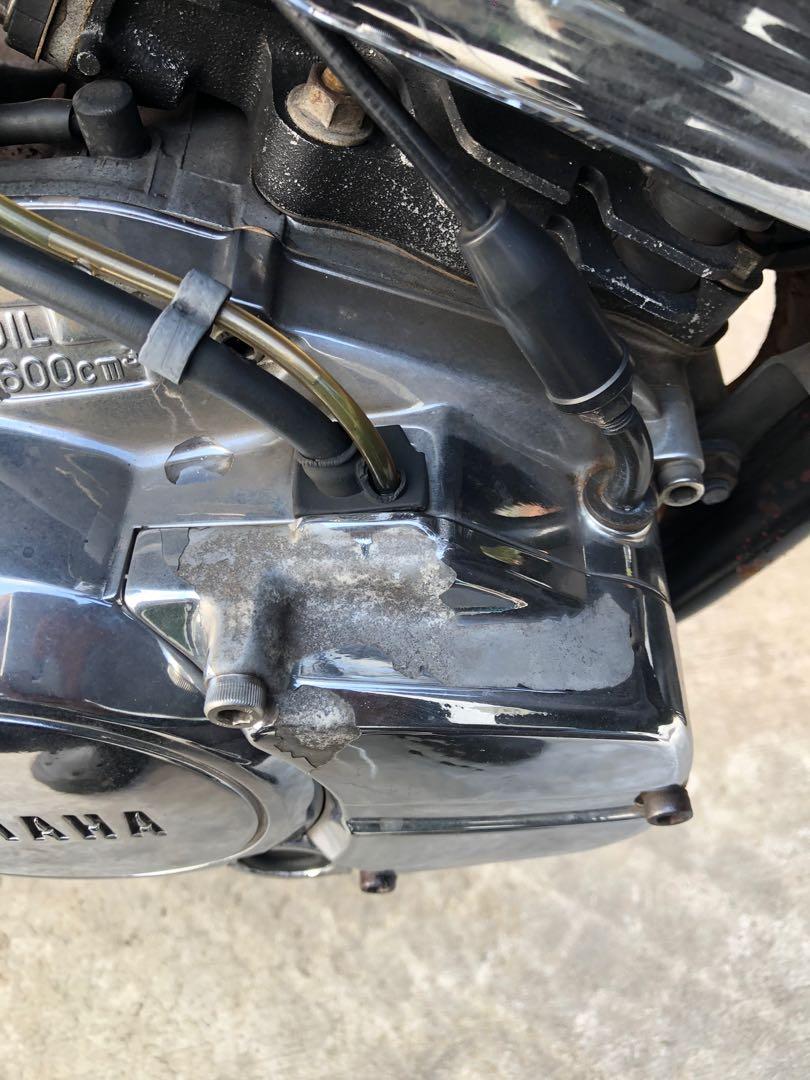 Rxz engine casing chrome, Motorcycles, Motorcycle Accessories on Carousell