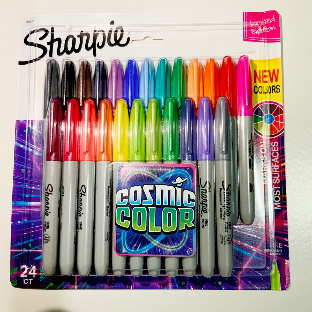 Sharpie Marker set / Sharpie 24 colour / Cosmic Colour, Hobbies & Toys ...