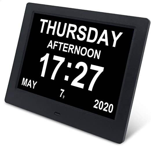 SSA [2019 Newest Version] Dementia Clock,Digital Day Calendar Alarm ...