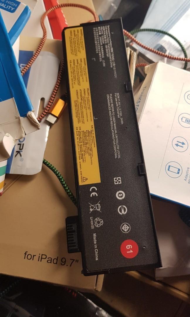 T Laptop Battery Replacement for Lenovo ThinkPad A475 T470 T570 T480 ...