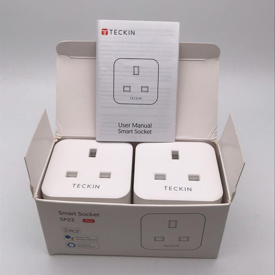 Teckin Smart Plug 13A WiFi Socket SP23 2-Pack, TV & Home Appliances ...