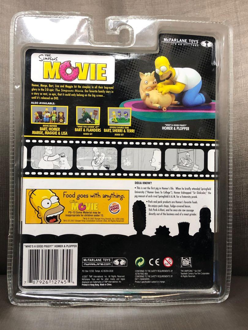 The Simpsons Movie : Homer & Plopper by McFarlane Toys, Toys & Games ...