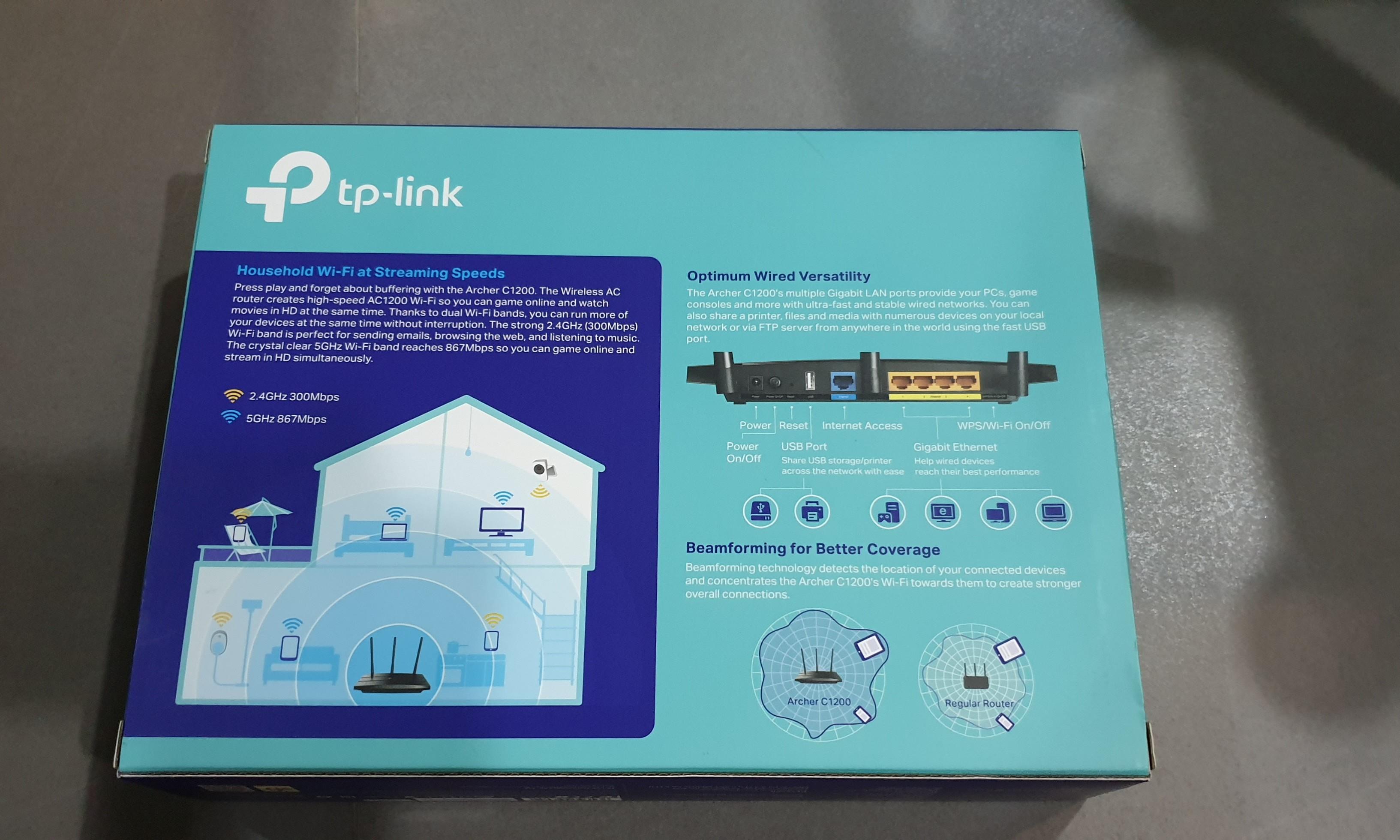 Tp link AC1200 wireless router, Computers & Tech, Parts & Accessories ...