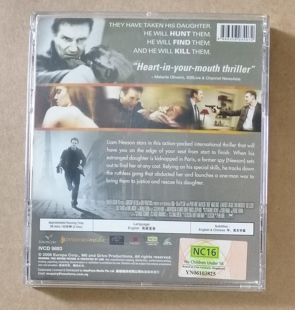 VCD - TAKEN, Hobbies & Toys, Music & Media, CDs & DVDs on Carousell