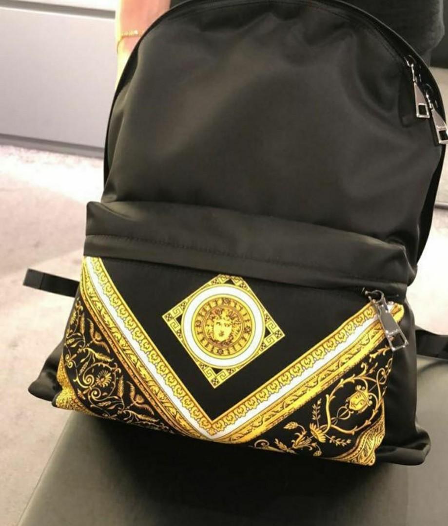 Versace Backpack, Luxury, Bags & Wallets on Carousell