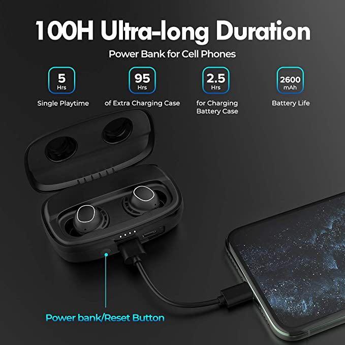 Wireless Earbuds, Mpow M30 Plus Bluetooth Earbuds 5.0 w/100 Hrs, IPX7 ...