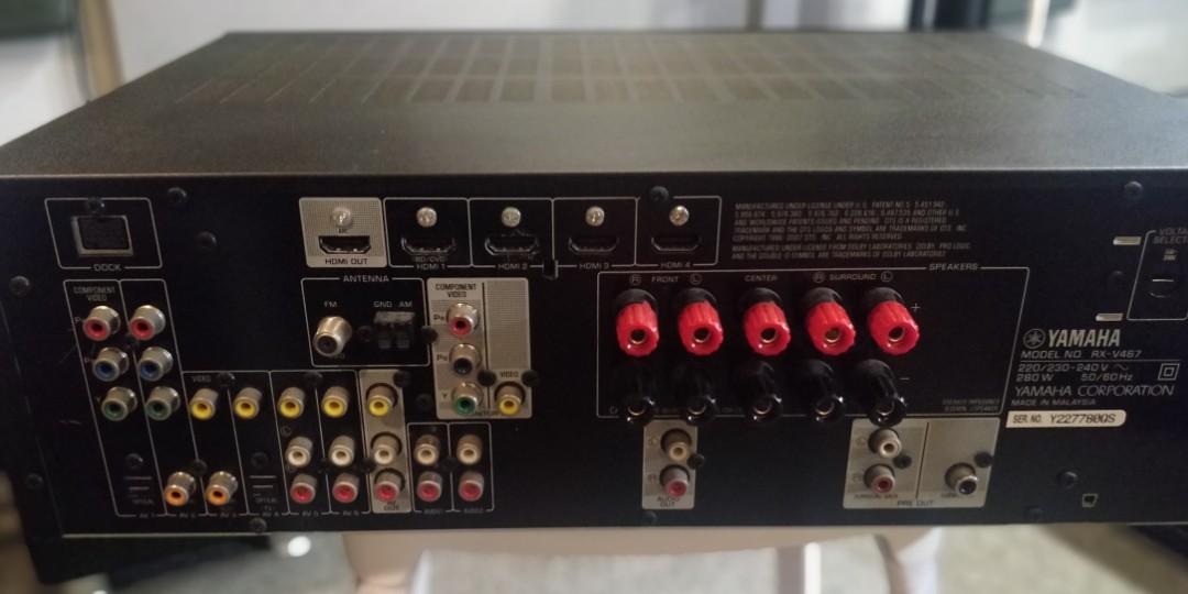 Yamaha RX-V467 Home Theater AV Receiver, Audio, Soundbars, Speakers ...