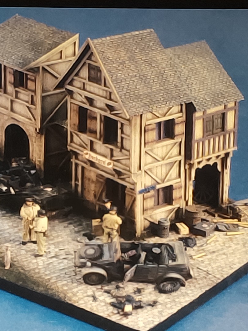 1/35 scale Rare Verlinden German old city WW2 - Miniature buildings for ...