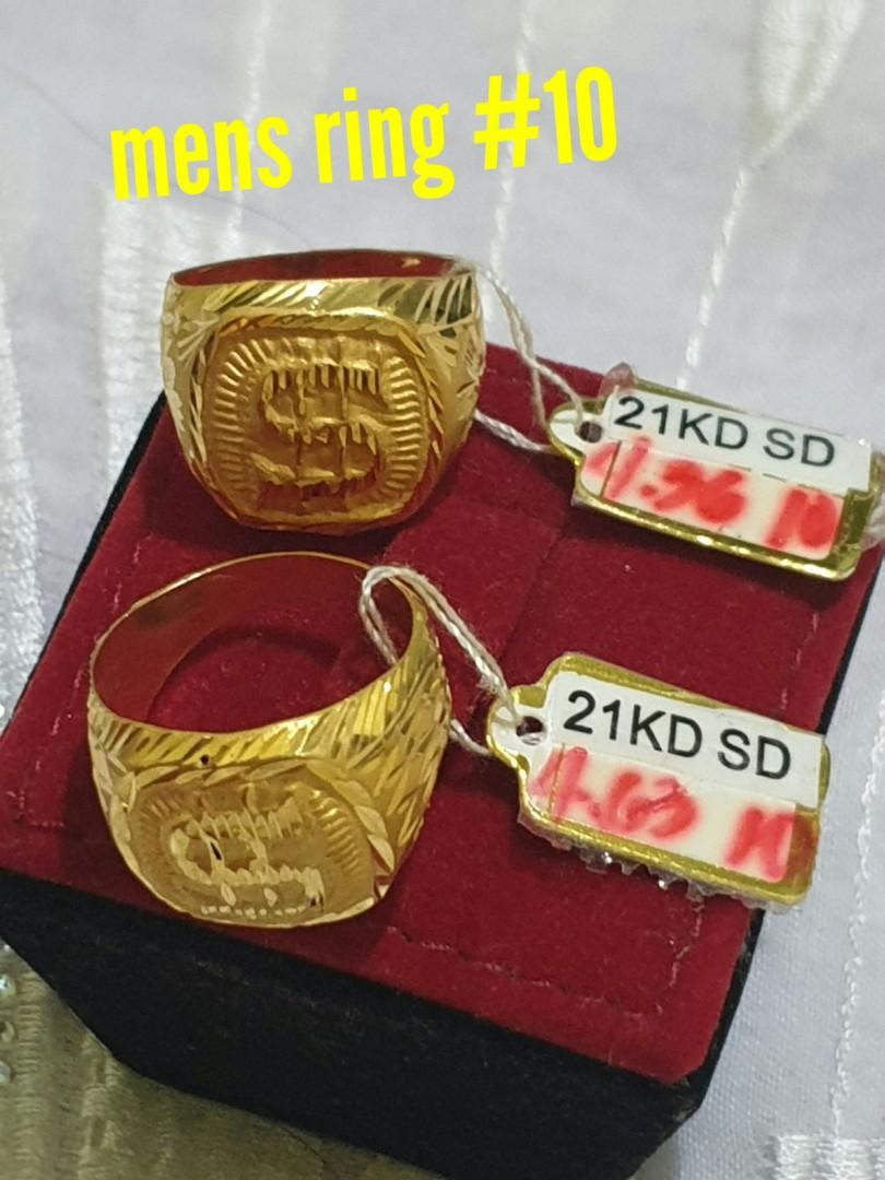 21K Saudi Gold Mens Ring SPL, Women's Fashion, Jewelry & Organizers ...