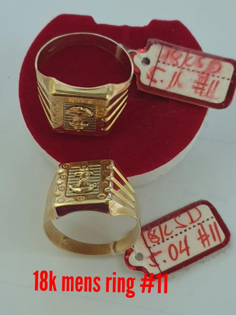 21K Saudi Gold Mens Ring SPL, Women's Fashion, Jewelry & Organizers ...