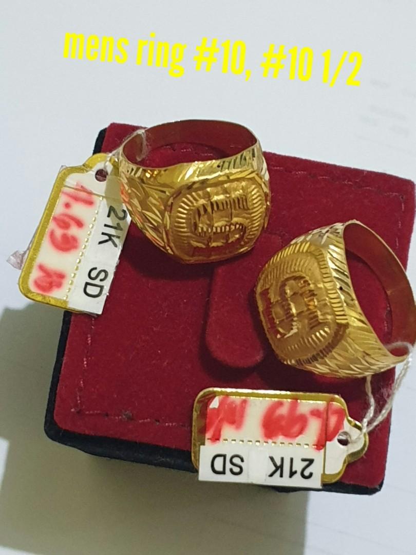21K Saudi Gold Mens Ring SPL, Women's Fashion, Jewelry & Organizers ...