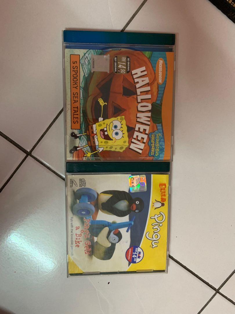 2 vcd PINGU & SPONGEBOB Rm20, Babies & Kids, Bathing & Changing, Other ...