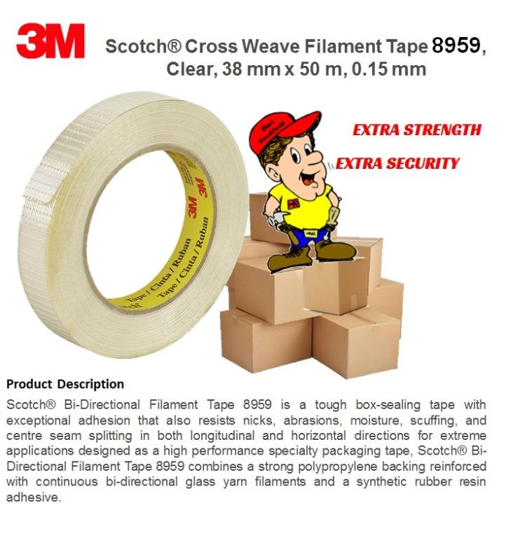 3M 8959 Heavy Duty Tape/ 3M 8896 Strapping Tape/ #3M Tape, Everything Else on Carousell