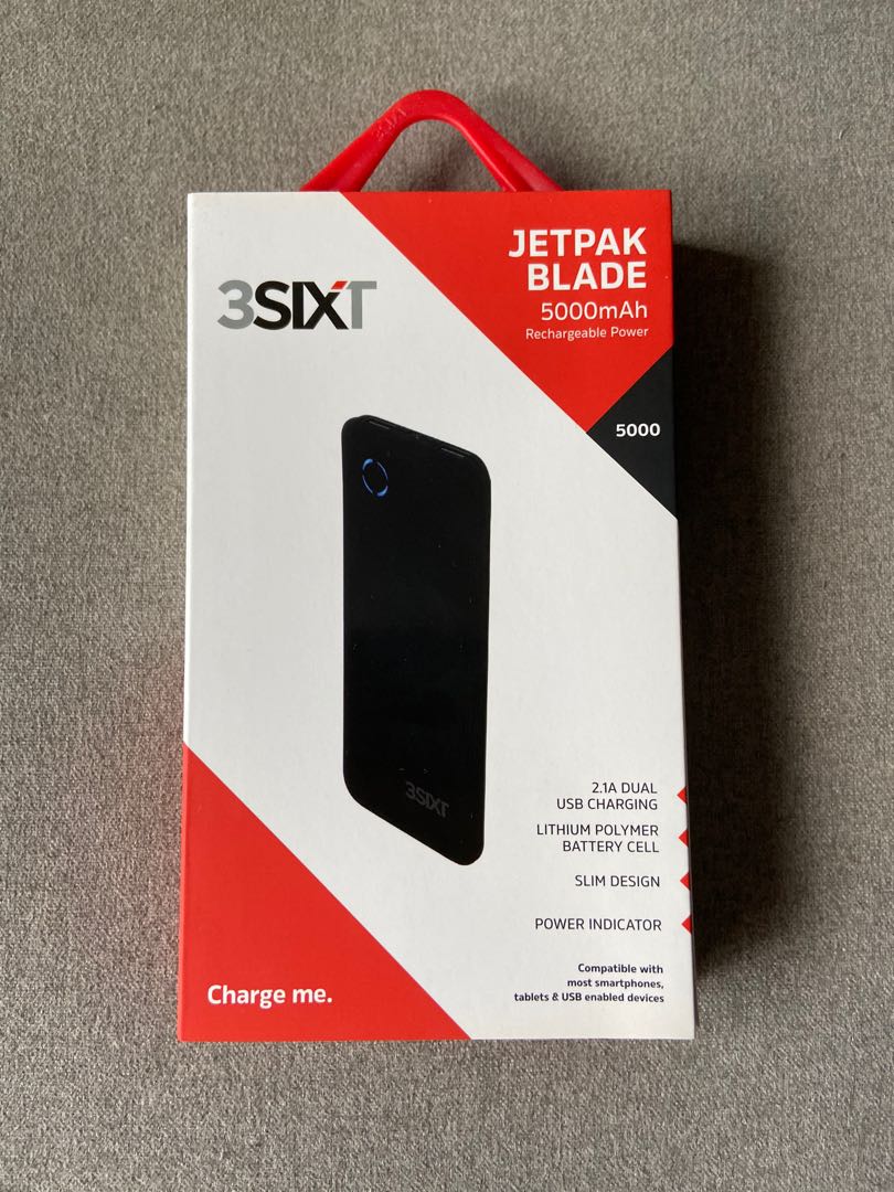 3SIXT POWER BANK 5000mAh, Mobile Phones & Gadgets, Mobile & Gadget ...