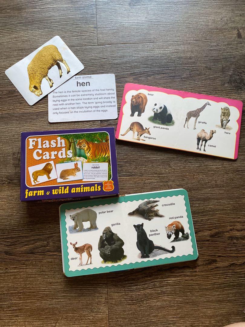Animal bundle Book & Flashcards, Hobbies & Toys, Toys & Games on Carousell