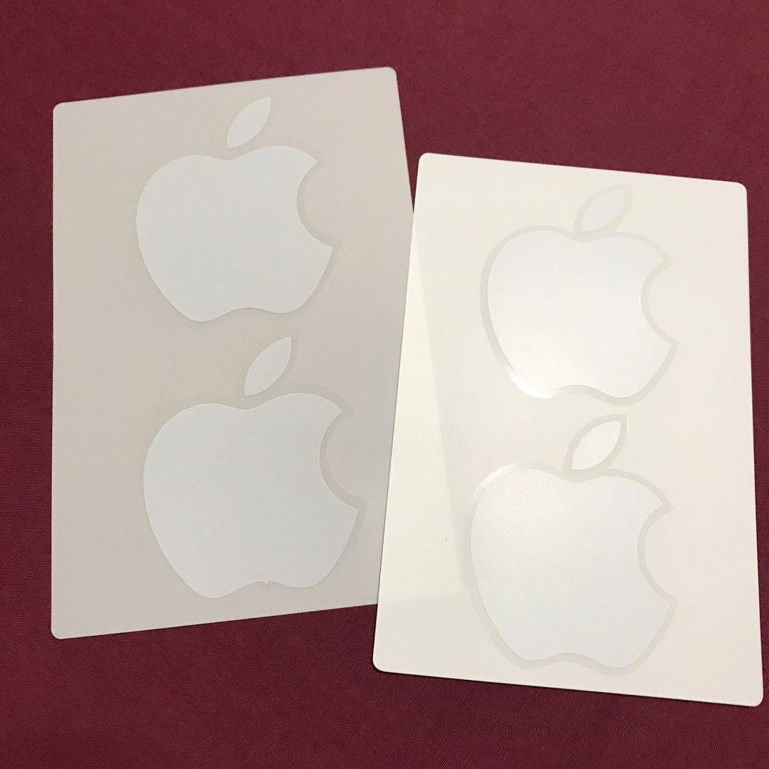 Apple logo stickers, Everything Else on Carousell